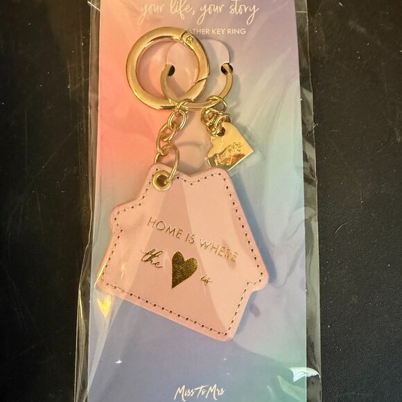 Other | Miss To Mrs Women Home Is Where The Heart Is Vegan Leather Key ...